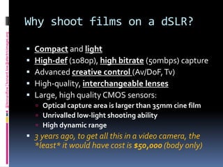 dSLR Cinematography | PPT
