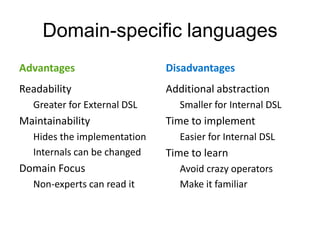 Creating Domain Specific Languages in F# | PPTX