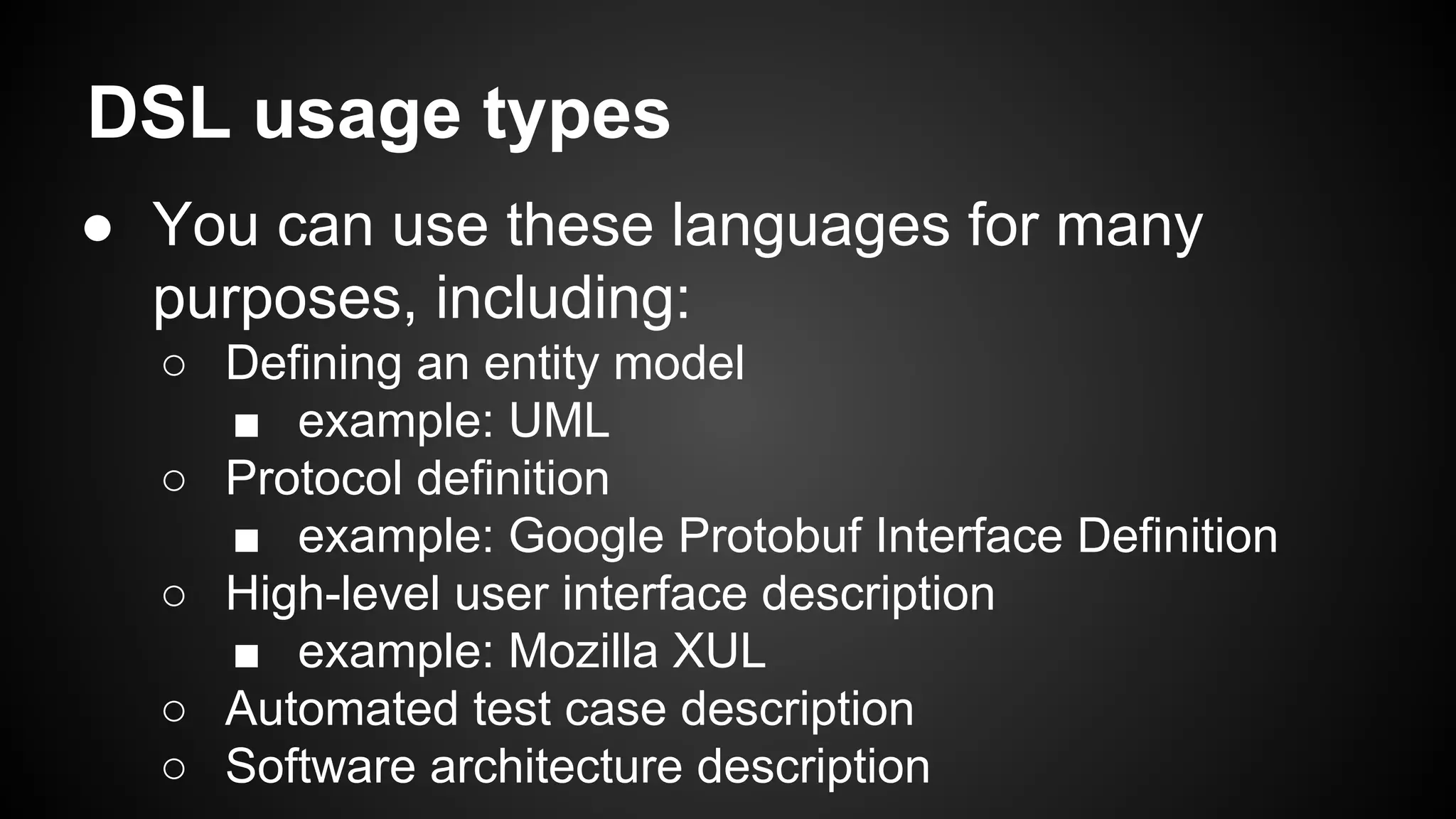 Domain Specific Languages: An introduction (DSLs) | PDF