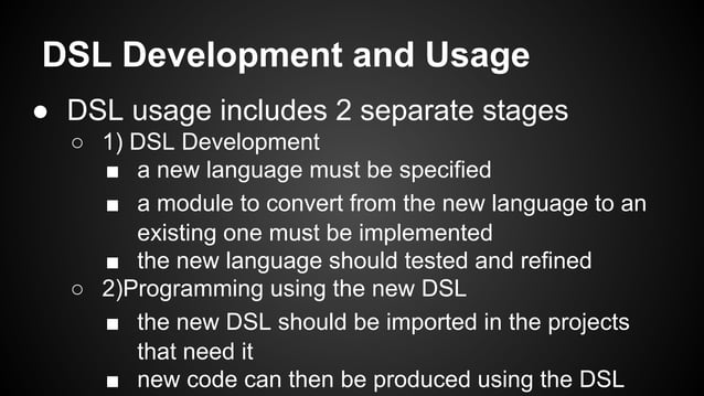 Domain Specific Languages: An introduction (DSLs) | PDF | Web Development | Internet