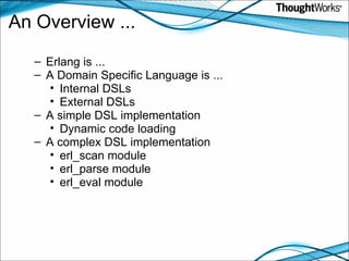DSLs In Erlang | PPT