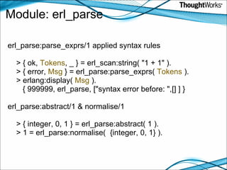 DSLs In Erlang | PPT