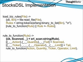 DSLs In Erlang | PPT