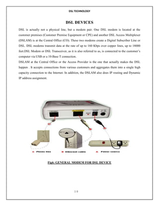 Dsl technology report | DOCX