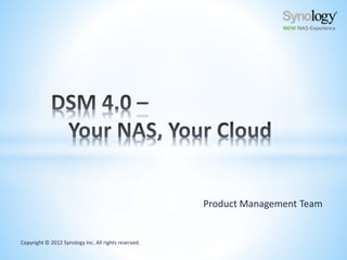 NAS POWER POINT PRESENTATION FOR TRAINING | PPTX