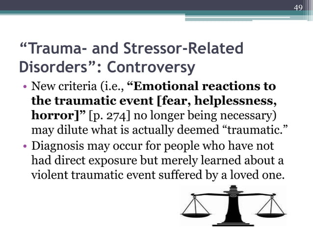 The DSM-5: Overview of Main Themes and Diagnostic Revisions