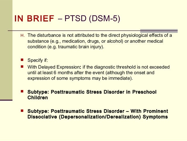 Dsm 5 criteria for ptsd checklist - koollovely