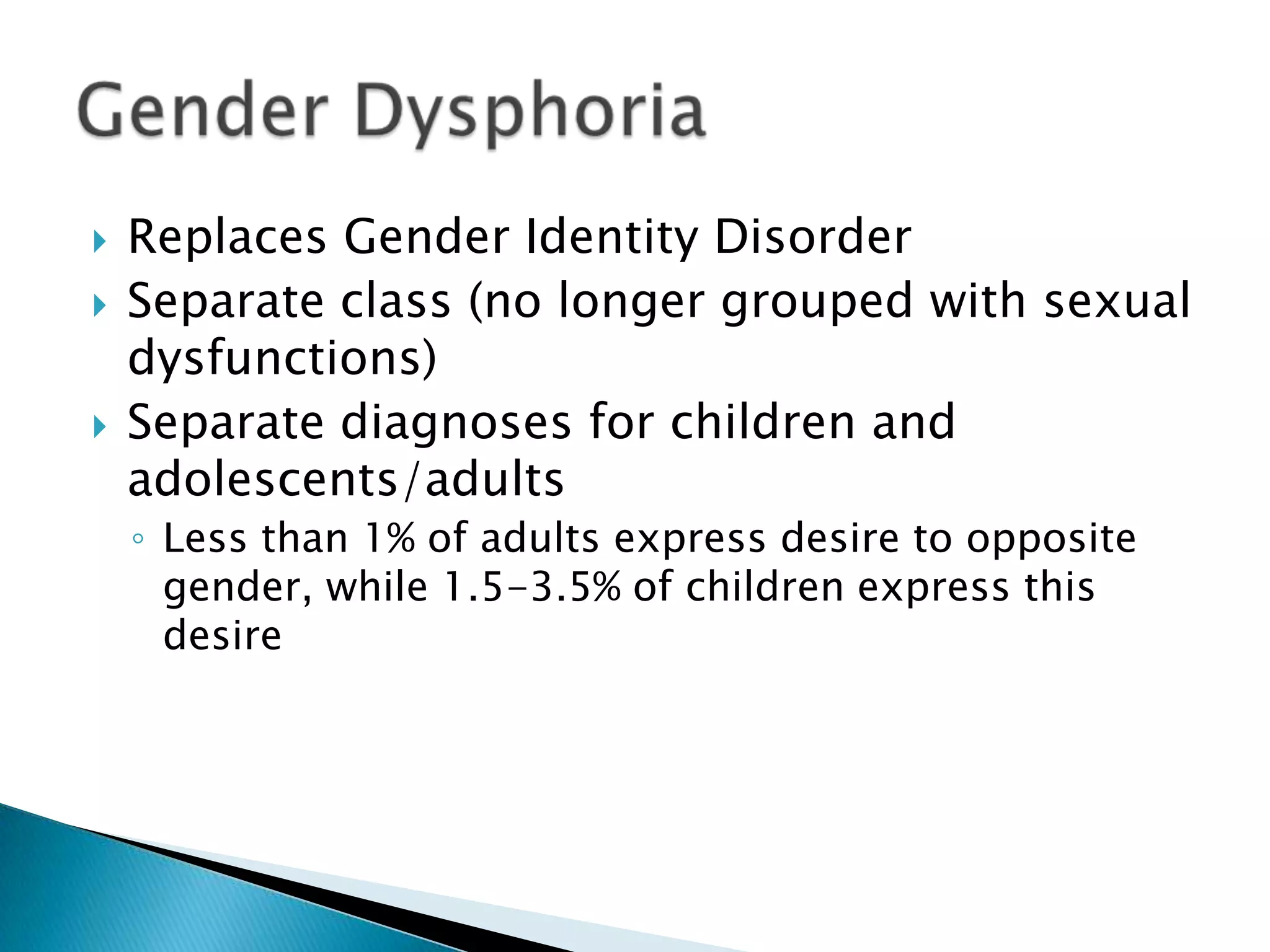 Dsm 5 sex and gender disorders | PPTX