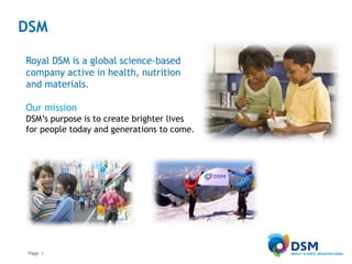 DSM Biomedical Overview Presentation-2018 | PDF