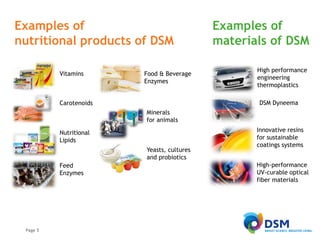 DSM Biomedical Overview Presentation-2018 | PDF