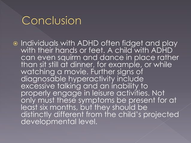 DSM-V Criteria for ADHD | PPTX