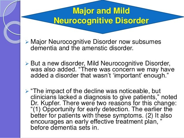 MAJOR CHANGES IN THE DSM V
