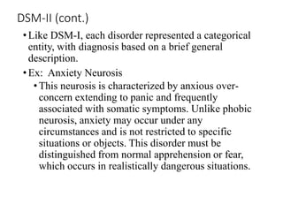Dsm 5 and dsm history and changings | PPTX