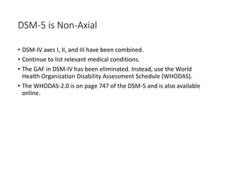 Dsm 5 and dsm history and changings | PPTX
