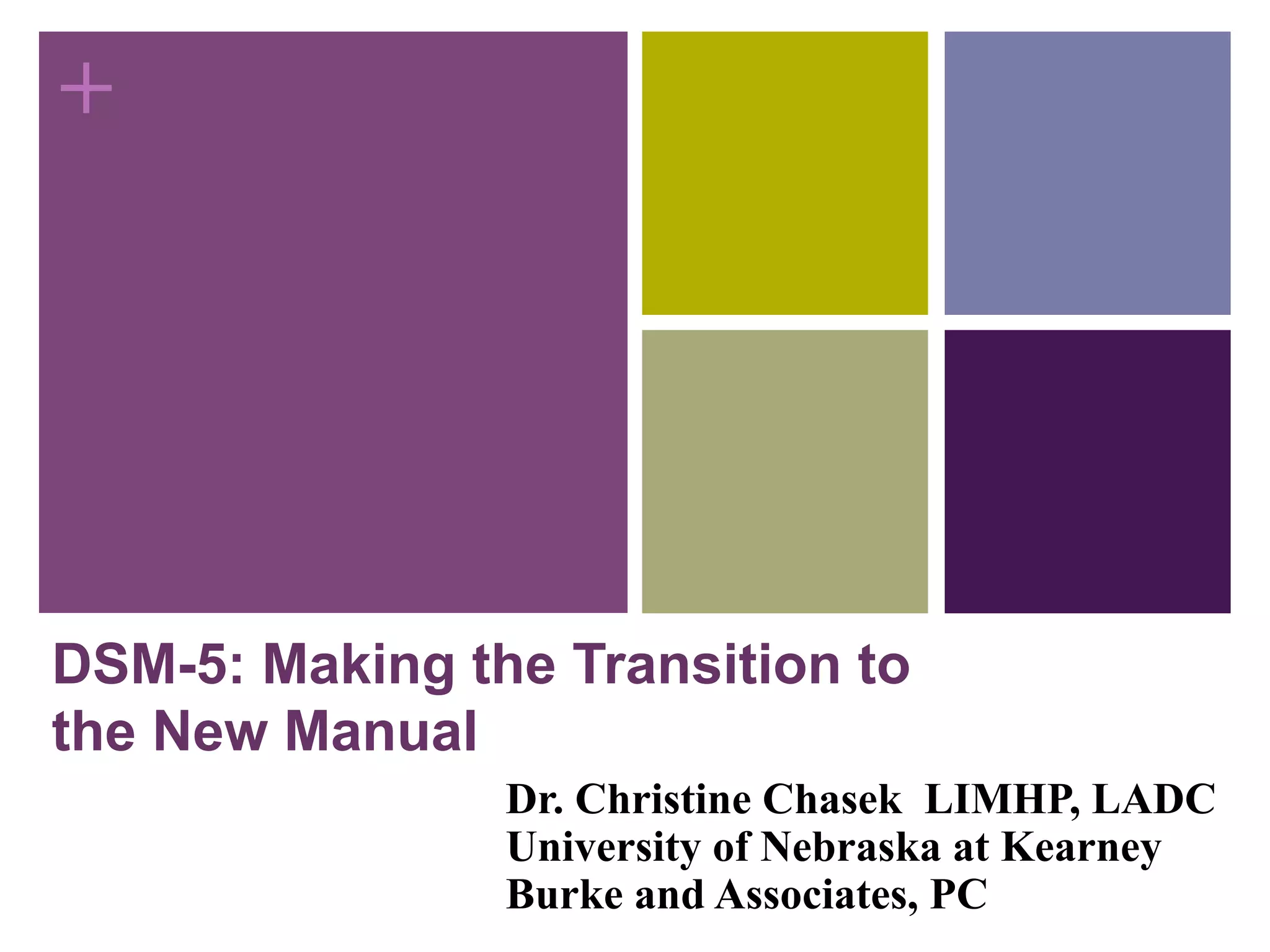 DSM-5 Making the Transition Introduction | PDF
