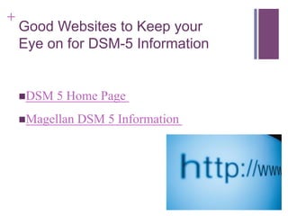 DSM-5 Making the Transition Introduction | PDF