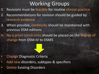 Dsm5 Preamble & Critique | PPTX