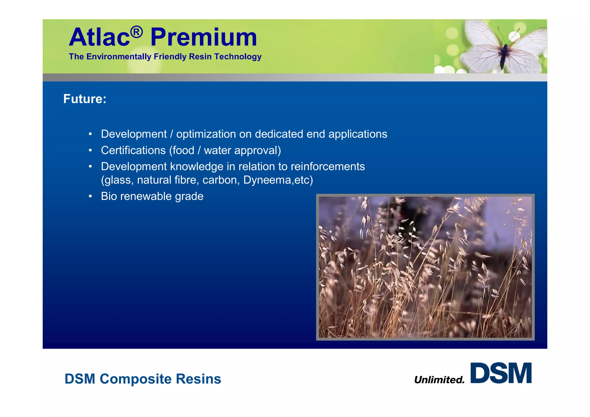 DSM atlac premium_environmentally friendly technology | PPT