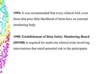Data and Safety Monitoring Board - An Overview | PPT