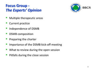 DSMB - The Focus Group | PDF | Medical Health