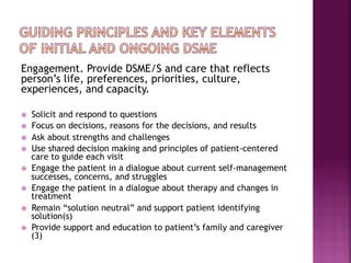 DSMEpresentation Diabetes self management education | PDF