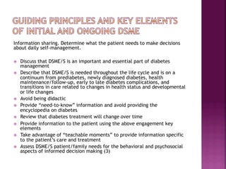 DSMEpresentation Diabetes self management education | PDF