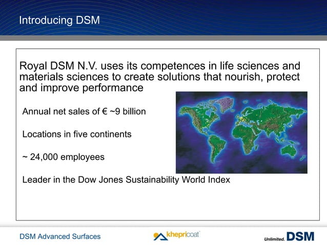 DSM KhepriCoat™ high transmission coatings | PPT