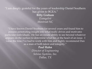 The Daniel Southern Management Group [DSMG] | PPTX