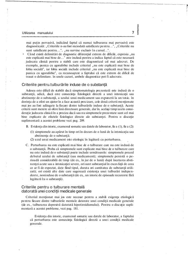 Dsm iv(manual de diagnostic si statistica a tulburarilor mentale) | PDF