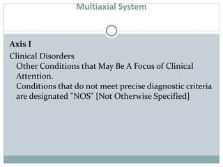 Dsm iv tr05 | PPT