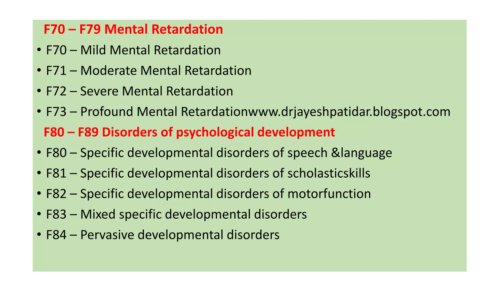 DSM IV TR CLASSIFICATION SYSTEM (1).pptx