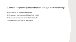 data science and machine learning midterm | PPT