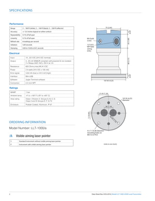 Laser based level transmitter for industrial process measurement | PDF ...