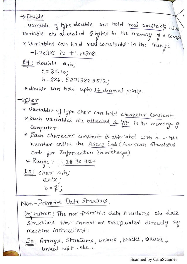 Data Structures Module 1 Notes Pdf
