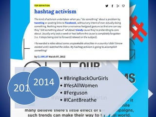 Hashtagtivism: The Power and Strategy of Social Media Activism | PPTX