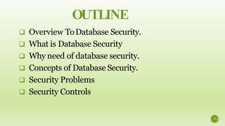 Database Security Management | PPTX