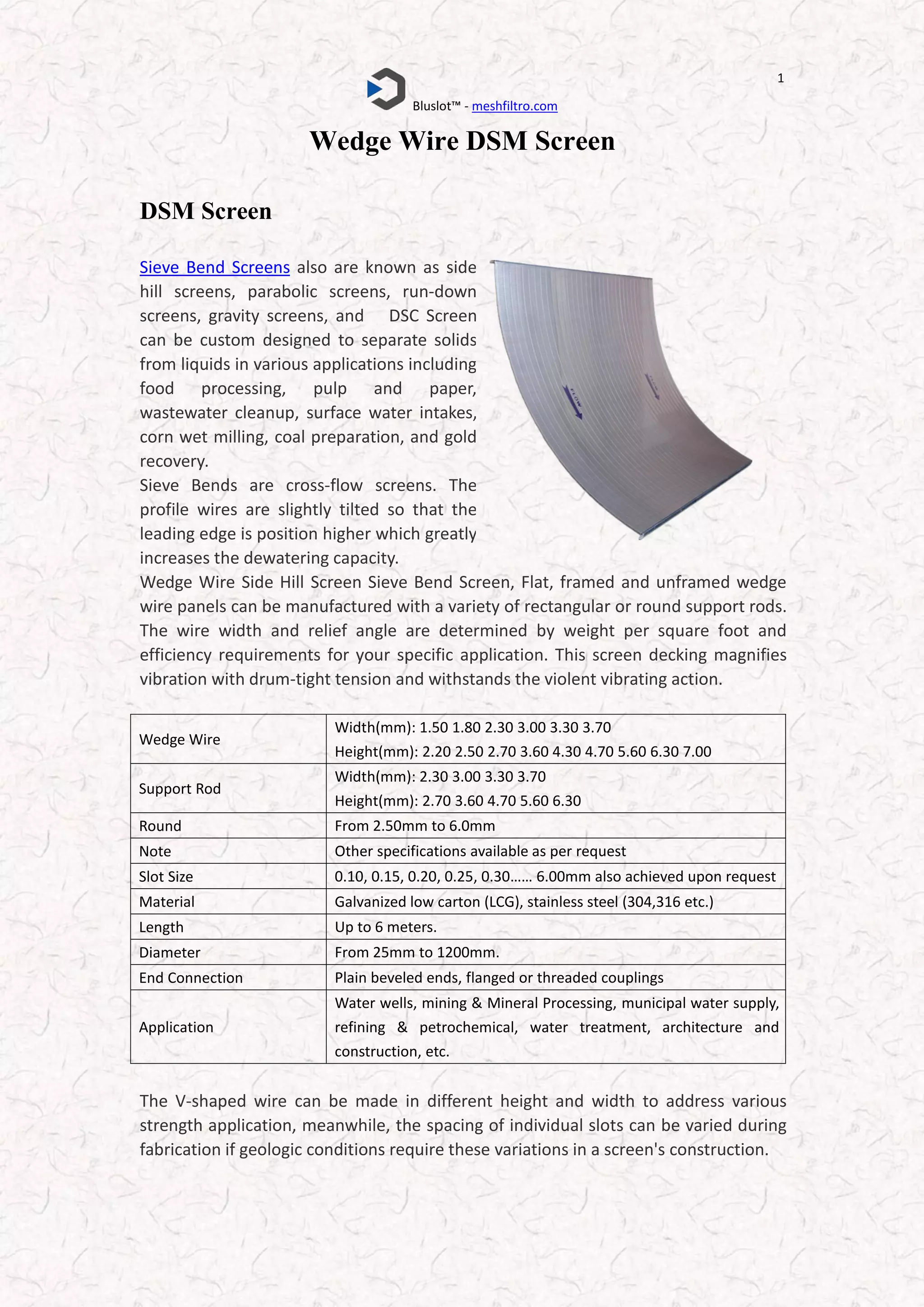 Dsm screen | PDF