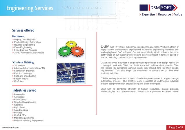 Dsm soft engineeringbrochure | PDF