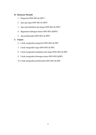 Makalah DSN MUI dan DPS | PDF