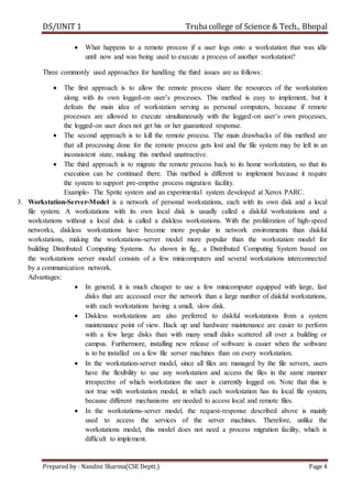 Distributed system notes unit I | DOCX