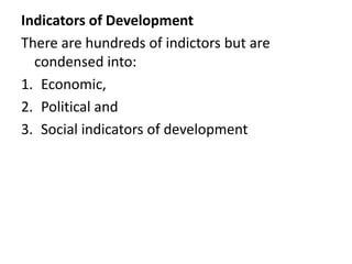 Development study notes | PPT