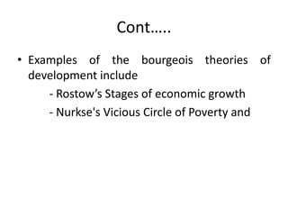 Development study notes | PPT