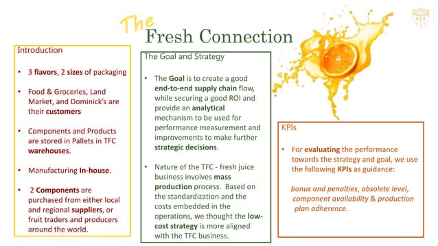 DSO557b - Fresh Connection Final Presentation | PPTX