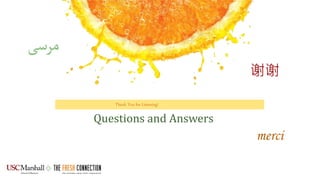 DSO557b - Fresh Connection Final Presentation | PPTX