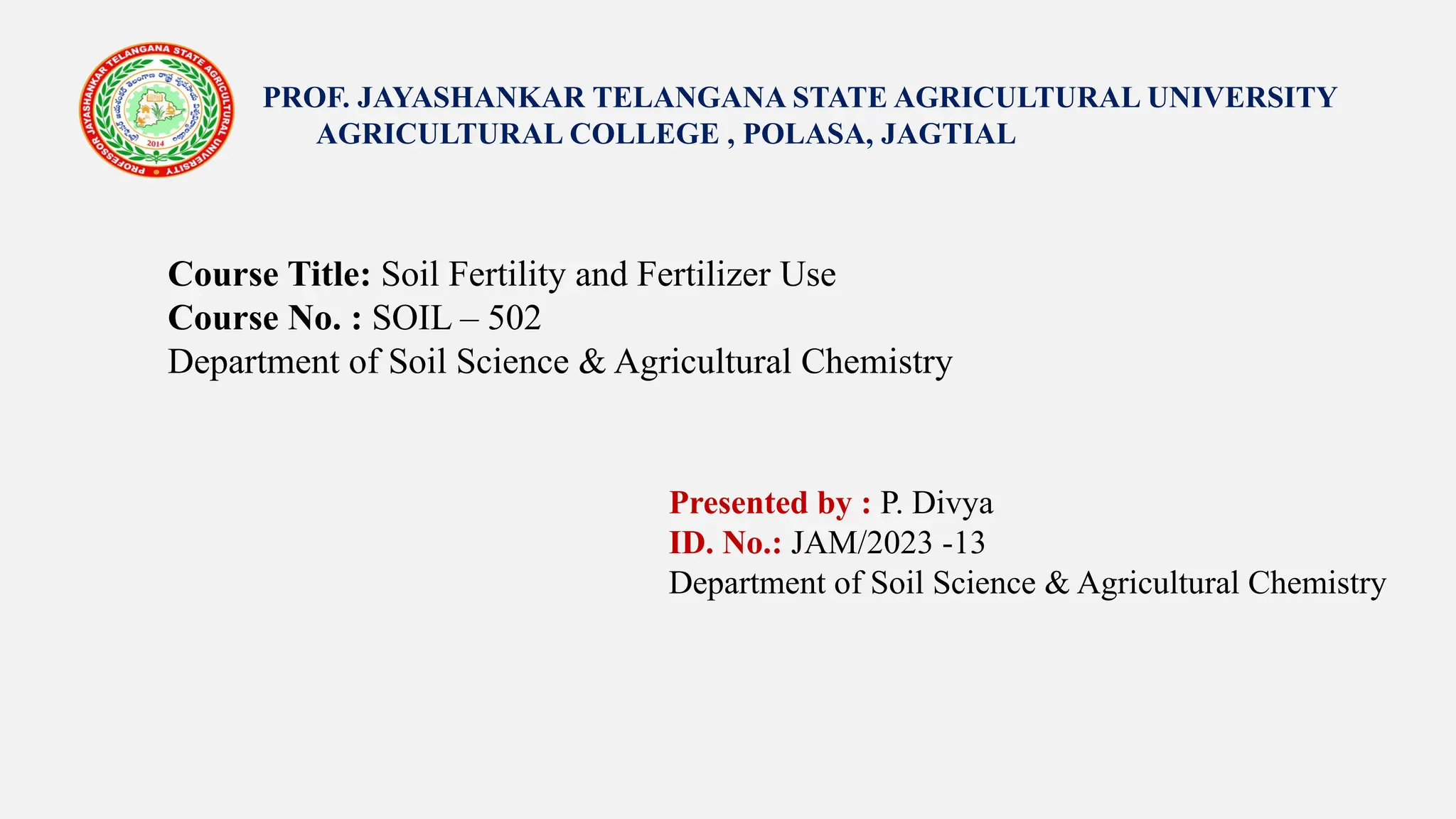Mechanism of Slow releasing fertilizers with crop yield improvement | PPTX