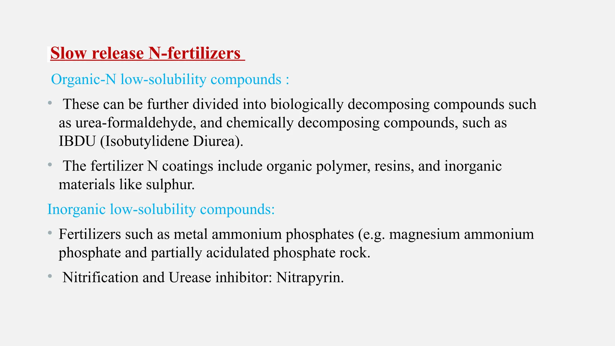 Mechanism of Slow releasing fertilizers with crop yield improvement | PPTX