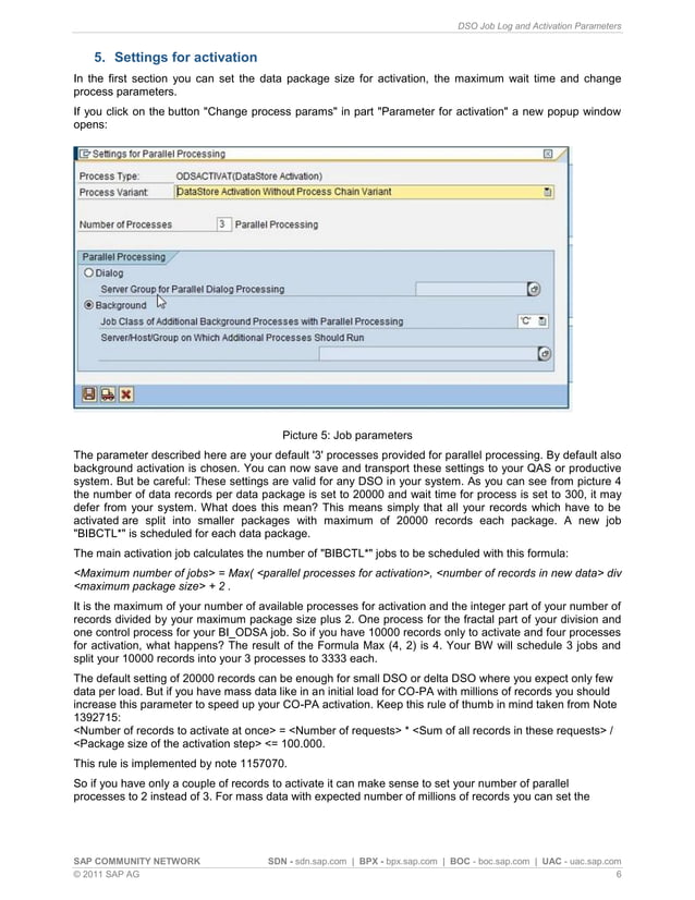 Dso Job Log And Activation Parameters Pdf Computing Technology And Computing