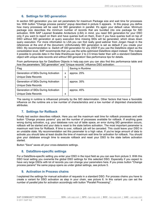 Dso Job Log And Activation Parameters Pdf Computing Technology And Computing