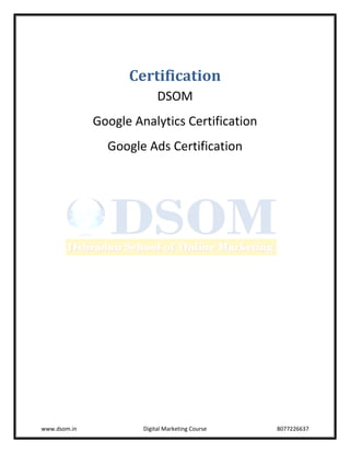 Dsom course structure | PDF