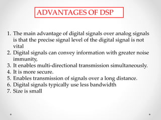 Digital Signal Processing | PPTX | Digital Audio | Computer Software ...